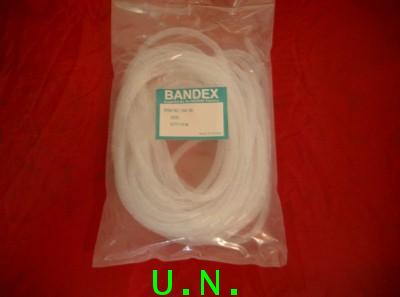 สายรัดเก็บอเนกประสงค์(ไส้ไก่)เบนเด็กซ์ BANDEX สีขาว-สีดำ (ยาว 10 เมตร)