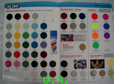 สีสเปรย์ โกเบ(KOBE)Acrylic Lacquer Spray สวยสด ทุกหยดสี