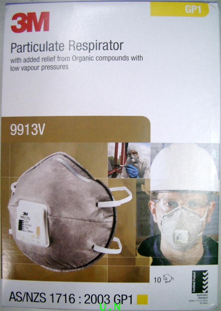 หน้ากากปิดจมูก (3M 9913V)แบบมีวาว