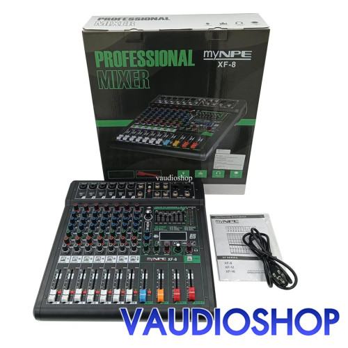 myNPE XF-8 Mixer มิกเซอร์ 8 แชนแนล บลูทูธ+USB+เอฟเฟค 99DSP my NPE XF8 เอ็นพีอี