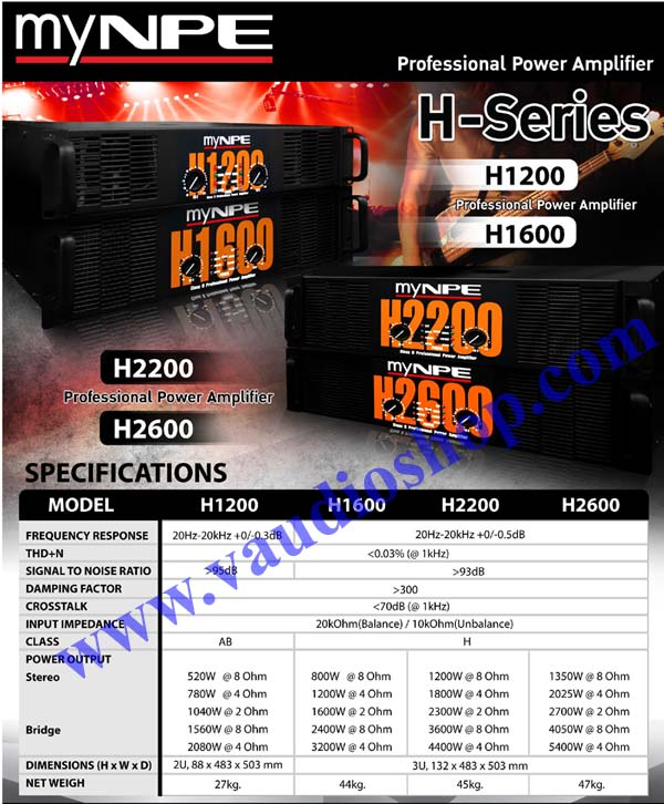 Power Amp My NPE H-2200