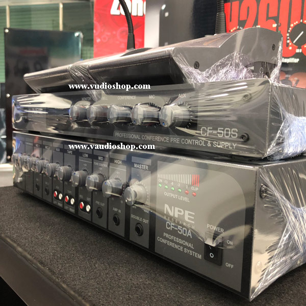 ชุดจ่ายไฟและควบคุมไมค์ประชุม NPE CF-50S