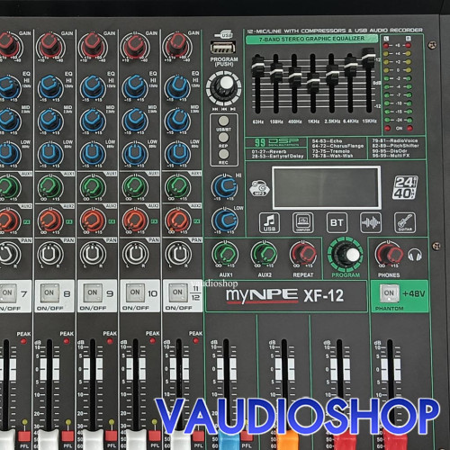 myNPE XF-12 Mixer มิกเซอร์ 12 แชนแนล บลูทูธ+USB+เอฟเฟค 99DSP my NPE XF12 เอ็นพีอี