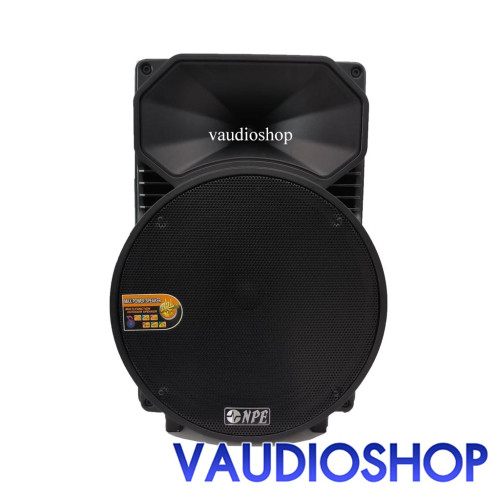 NPE TB-15BAT ตู้ลำโพง 15” มีแอมป์ในตัว ชาร์จแบตได้ NPE TB15BAT (Bluetooth/USB/ไมค์ลอย 2 ตัว) เอ็นพีอ