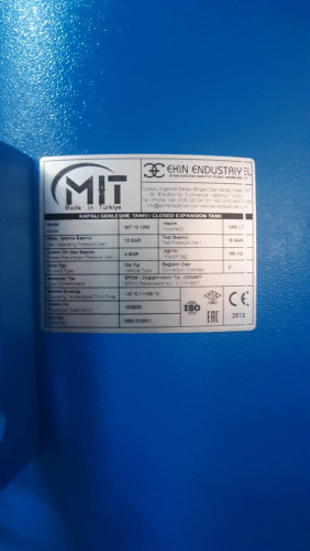 Pressure Tank ถังแรงดัน MIT ขนาด 1000 ลิตร รุ่น MIT10-1000