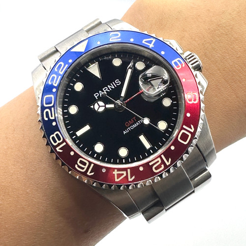 PARNIS GMT Pepsi Automatic Date ขนาดตัวเรือน 40 mm. (Pre-owned)