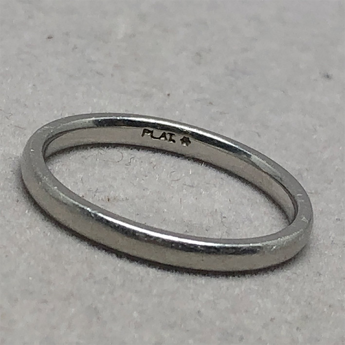 แหวนทองเกลี้ยงโมเดิร์นสไตล์ วัสดุตัวเรือน Plattium PT 900 น้ำหนักช่าง ...