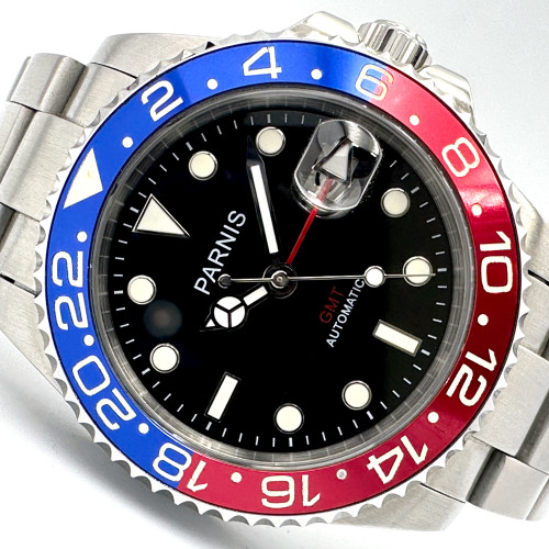 PARNIS GMT Pepsi Automatic Date ขนาดตัวเรือน 40 mm. (Pre-owned)