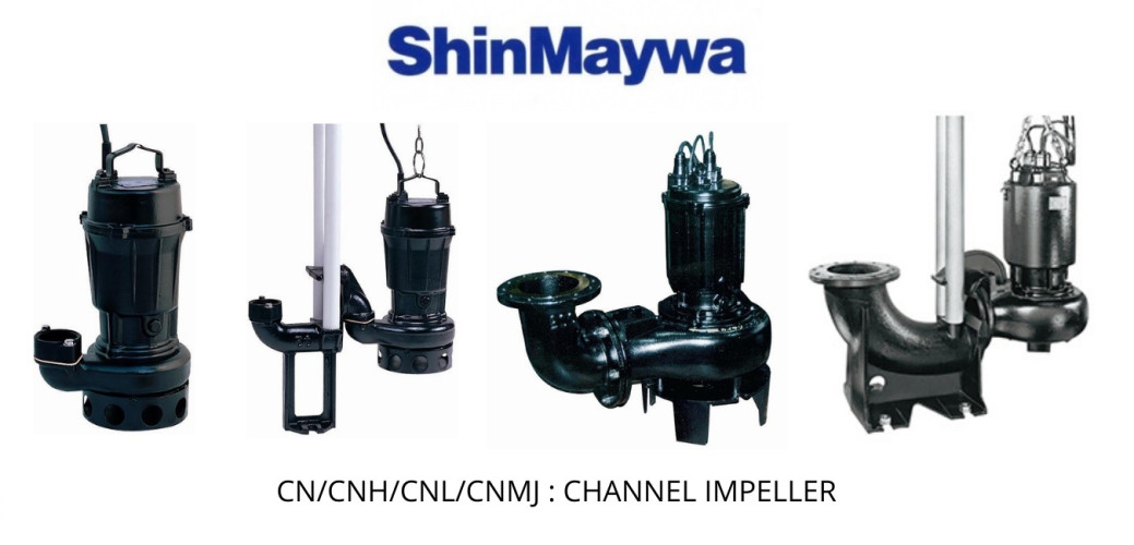 Shinmaywa รุ่น CN80MT-F100(3.7kW) ปั๊มแช่ดูดน้ำเสีย